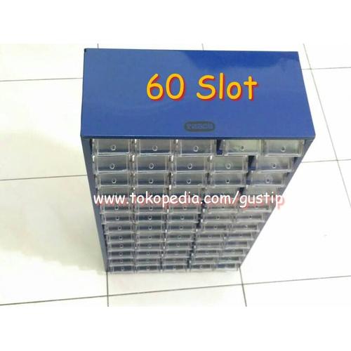 Jual Rak Raaco 60 slot laci Rak pernak pernik mur baut komponen - Kota ...