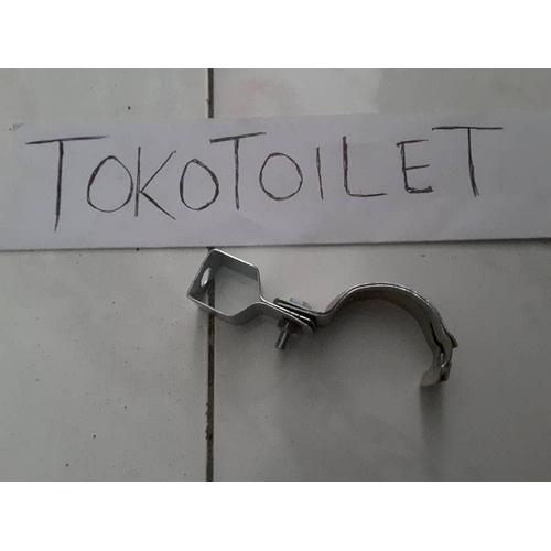 Jual klem pipa 1 1/2 inch klem gantung galvanis antikarat klem dinding ...