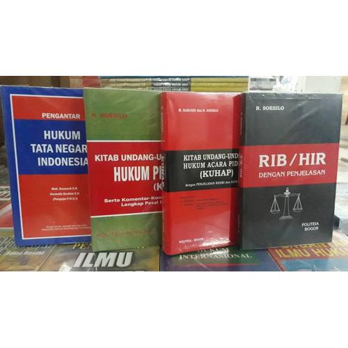 Jual Buku R. SOESILO TERBARU 4 BUKU. KUHP. KUHAP. RIB / HIR beserta HTN ...