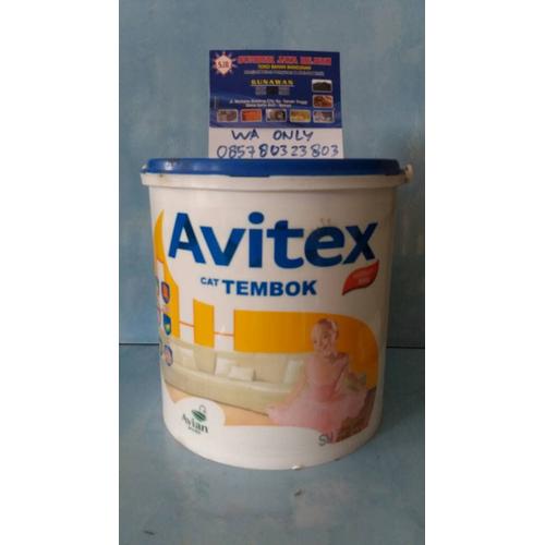 Jual Avitex Emulsion 5 Kg/ Cat Tembok Plafon Exterior Interior(Gojek ...
