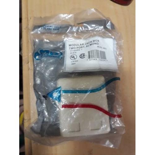 Jual modular jack box 2 hole / roset data telp amp - Jakarta Utara ...
