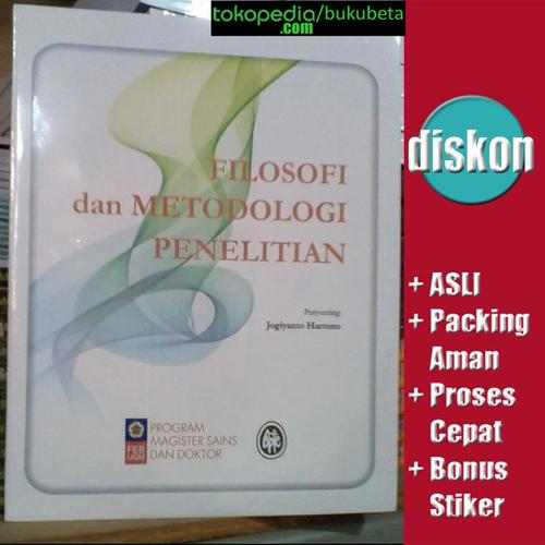 Jual Filosofi dan Metodologi Penelitan - Jogiyanto Hartono - Kab ...