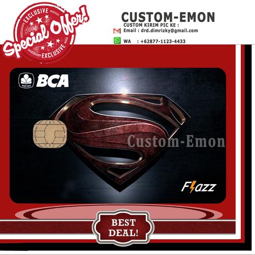 Jual Kartu Flazz BCA Custom | Logo Superman | Saldo 20k - Jakarta Timur ...