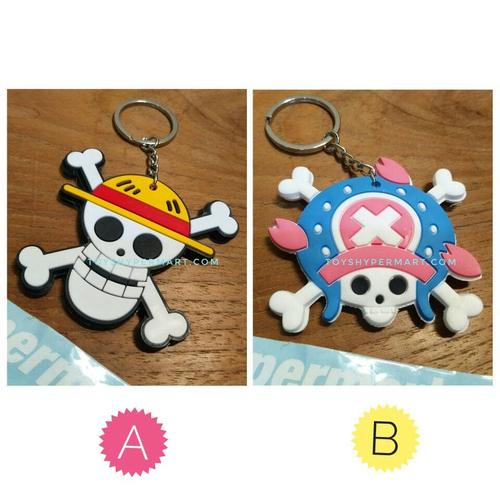 Jual One Piece Logo Rubber Key Chain Gantungan kunci Keychain - Kuning ...