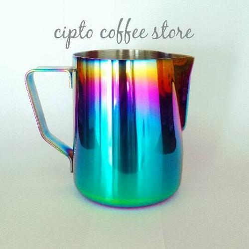 Jual Rainbow Milk Jug Stainless Steel 600 ml Milk Pitcher Steam - Kota ...