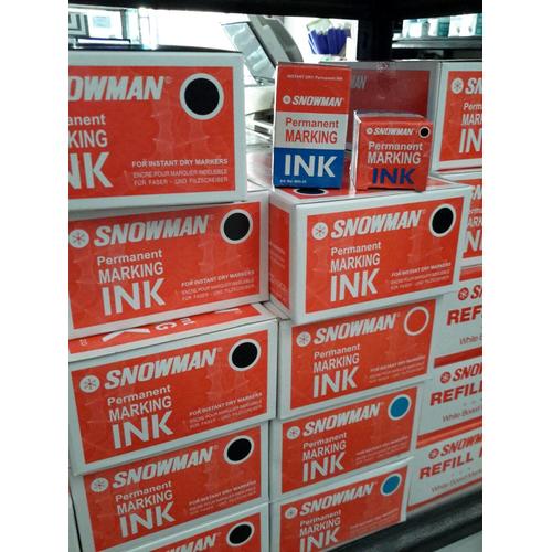 Jual Snowman refill spidol marker / tinta spidol permanen - Hitam ...