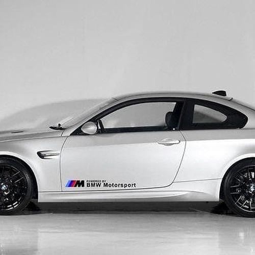 Jual sticker stiker power by bmw motorsport sticker mobil - hitam ...