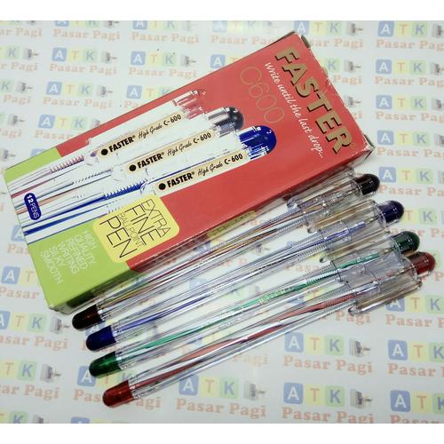 Jual pen faster C 600 hitam dan biru - Jakarta Barat - ATK Pasar Pagi ...