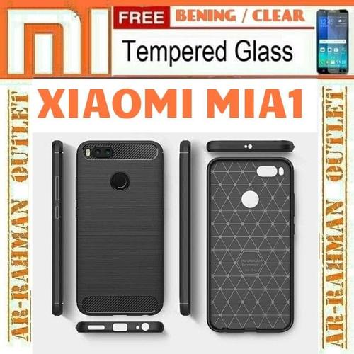Jual Xiaomi MIA1 MI A1 casing case ipaky carbon anti crack + tempered ...