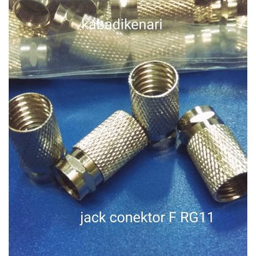 Jual JACK CONECTOR F RG11 / KONECTOR RG11 kabel coaxial Rg11 matv ...