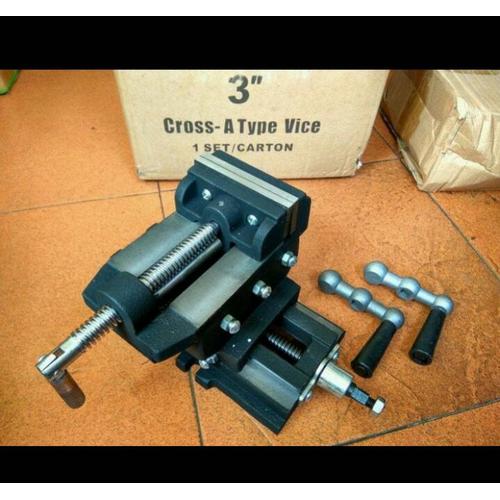 Jual Ragum cross 3" inch inci Catok silang bench cros Vise mesin bor ...