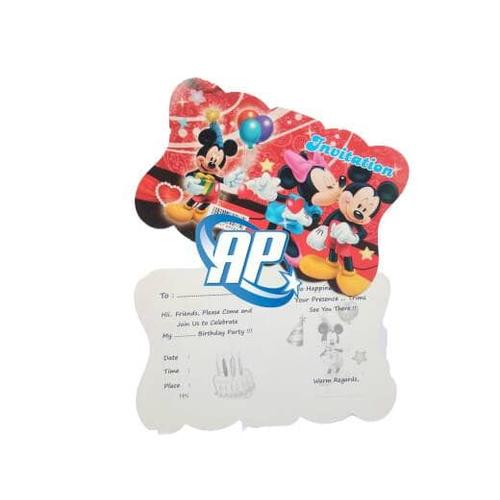 Jual kartu undangan ultah mickey minnie / undangan ulang tahun mouse ...