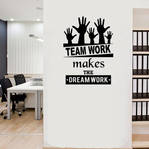 Jual Wall Sticker Team Work Dinding Kaca Rumah Kantor Cafe Cutting ...