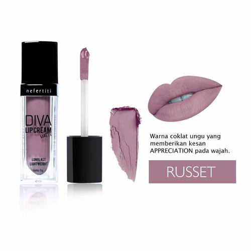 Jual Nefertiti Paris Diva Lip Cream Matte Russet - Kota Depok ...
