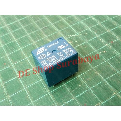 Jual Relay SONGLE 5V DC 5 kaki 5 pin SRD-05VDC-SL-C Arduino - Kota ...