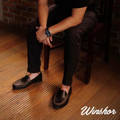 Jual Alister Moccasin Brown - Sepatu Moccasin Casual Pria Premium ...