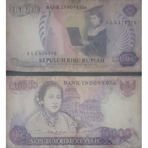 Jual uang kuno lama 10,000 thn 1985 gambar RA Kartini - Kota Bekasi ...