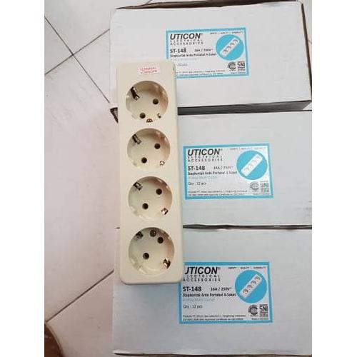 Jual STOPKONTAK OUTBOW OB UTICON 4 LUBANG 4 SOKET ST148 - Jakarta Barat ...