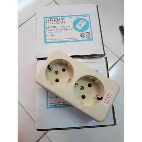 Jual STOPKONTAK 2 lubang uticon st-128 - Jakarta Barat - CENTRAL INDAH ...