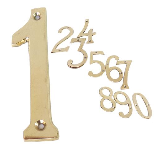 Jual 10cm Nomor Kuningan Papan Nama Kamar Toilet / Brass Number ...