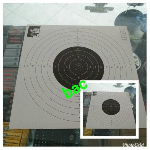 Jual Kertas Target Satuan 17x17 cm Untuk Dipasang Di Plat Target - Kab ...