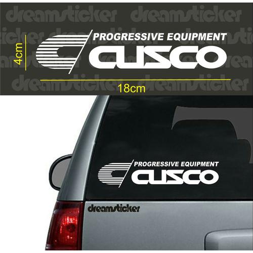 Jual Sticker Stiker Mobil CUSCO Progressive Equipment - Putih - Kab ...