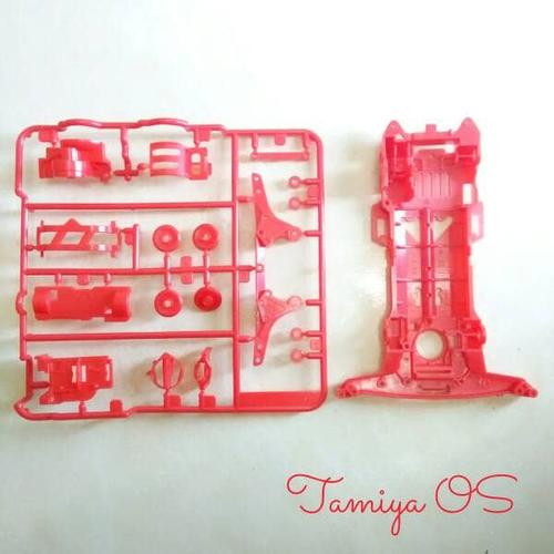 Jual Rep. Tamiya Super 2 Chassis, Chassis Super 2 Tamiya - Red Color ...