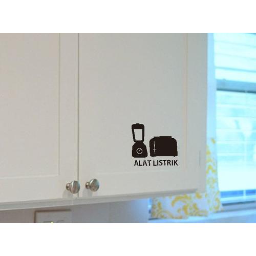 Jual Stiker Nama Cabinet Rak Kitchen Set Sticker Dapur Alat Listrik ...
