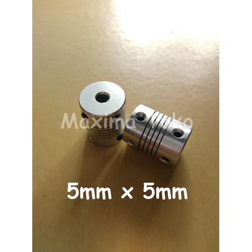 Jual Flexible Coupling 5x5 mm Shaft Coupler 5mm ke 5mm - Kota Cimahi ...