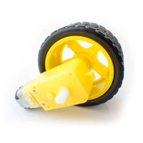 Jual DC Gear motor with tyre Roda Robot - Kota Medan - Pi Toserba ...