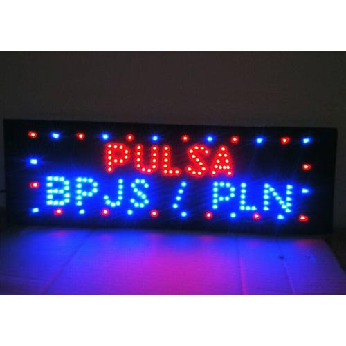 Promo papan tulisan lampu led / led sign pulsa bpjs pln - Kab. Demak ...