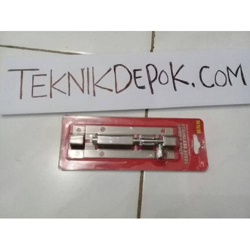 Jual grendel 4 inch NNH slot pintu kunci pintu alat kunci stainless ...