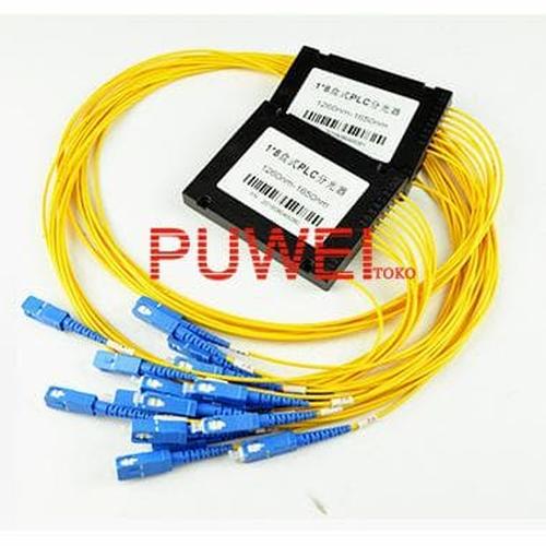 Jual PLC Passive splitter 1:8 SC Fiber Optic pasif spliter Optik ...
