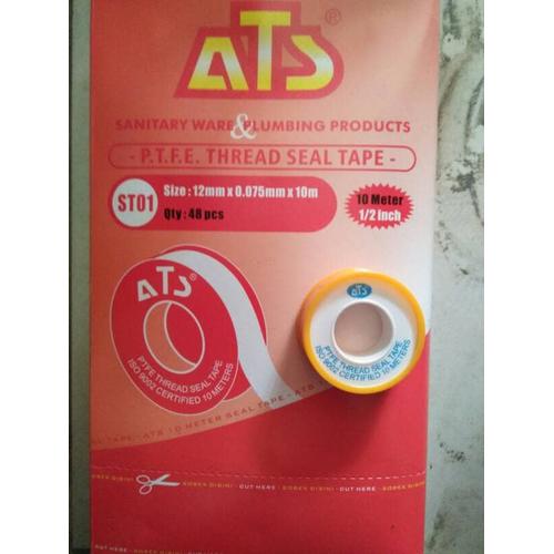 Jual SEALTAPE ATS 1/2 INCH 10M/LAKBAN/SELOTIP/ISOLASI PIPA / SEAL TAPE ...