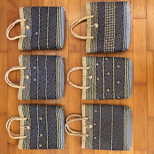 Jual Tas Purun Motif, Tas Anyaman Rotan Borneo Motif Dayak, Anjat Dayak ...