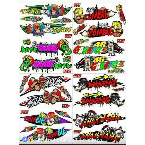 Jual Sticker Striping Variasi Animasi Honda CB 100 & CB GLATIK - Kota ...