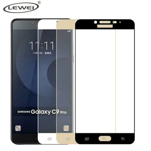 Jual TEMPERED GLASS WARNA SAMSUNG GALAXY C9 C9 PRO FULL COVER - Jakarta ...