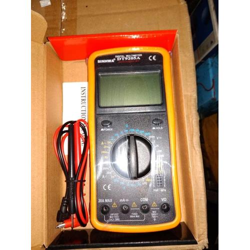 Jual Digital Multimeter/MultiTester Murah Bagus Merk Sinwa DT9205A ...