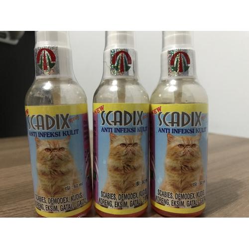 Jual Obat Semprot Infeksi Kulit Kucing SCADIX Jamur Gatal Demodex ...