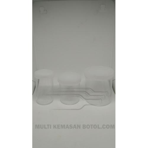 Jual Botol Kapsul Pot Plastik PVC all size 100ml - Putih - Jakarta ...