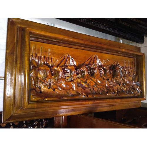Jual Patung Kuda Relief Kayu Jati - Kab. Jepara - gallery Furnicraft ...