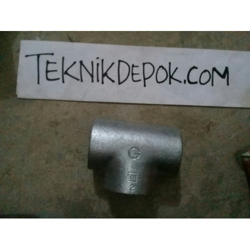 Jual tee besi 1 1/2 inch sambungan pipa T besi sambungan air - Kota ...