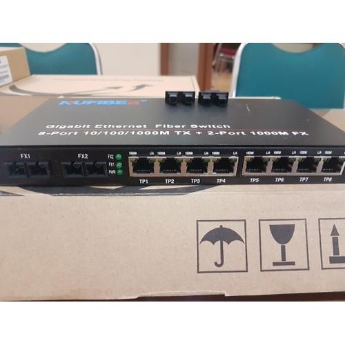 Jual NUFIBER NF-M2008C05 2 SFP 8 UTP 1GBPS FIBER OPTIC SWITCH FO ...