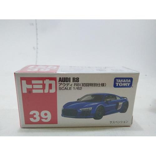 Jual Diecast Tomica Regular 39 Audi R8 Blue 1/62 NEW ORIGINAL Takara ...