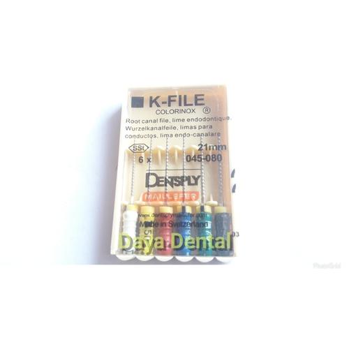 Jual Dental jarum endo k file dentsply ukuran/ warna campur 21mm - Kota ...