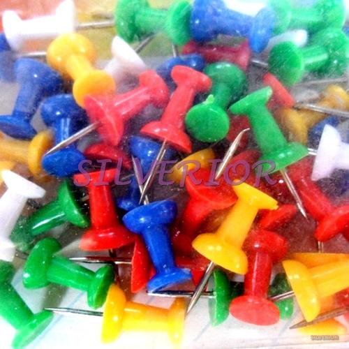 Jual Set Paku Jarum Tusuk Tempel Memo Catatan Kertas Push Pin - Kota ...