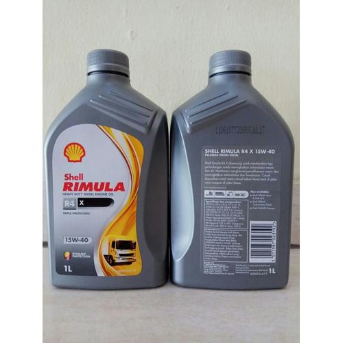 Jual SHELL RIMULA R4X 15W-40 Oli Mobil Mesin Diesel 1 Liter Original ...