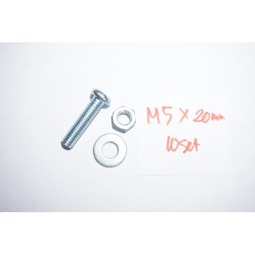 Jual Set Baut Mur Ring M5 x 20 ( JP 5x20 ) 10set - Kota Medan - Pi ...