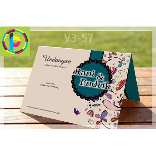 Jual Cetak Cepat Undangan Pernikahan Unik lucu Keren Kreatif Murah V3 ...