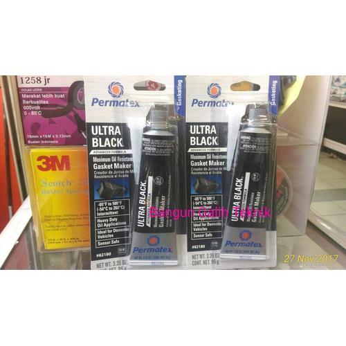 Jual Permatex Ultra Black Maximum Oil Resistance RTV Silicone Gasket ...